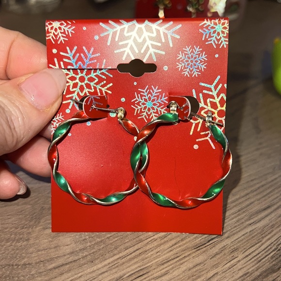Kohl's | Jewelry | Christmas Hoops Worn Once | Poshmark